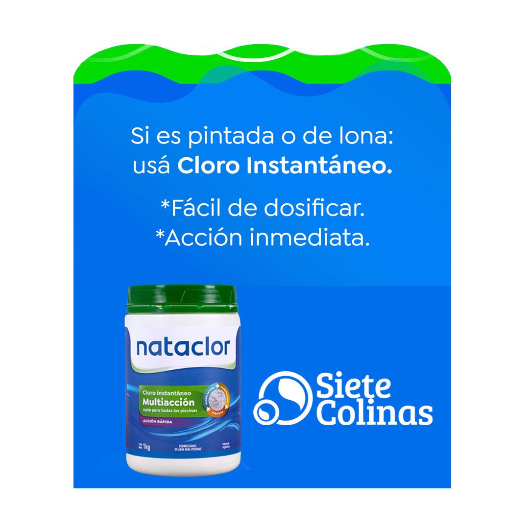 Cloro Multiacción NATACLOR 1 Kg - Siete Colinas
